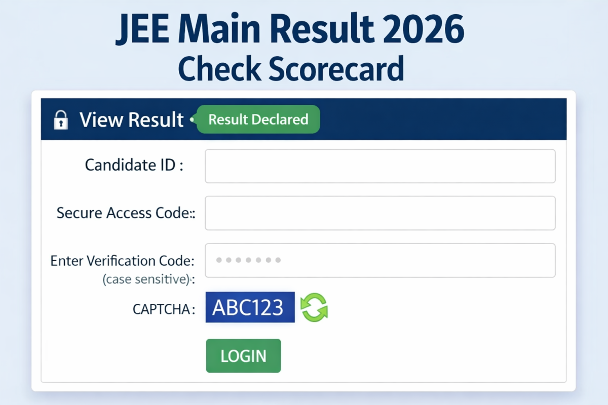 JEE Main Result Login 2026 : Direct Link to Check Scorecard